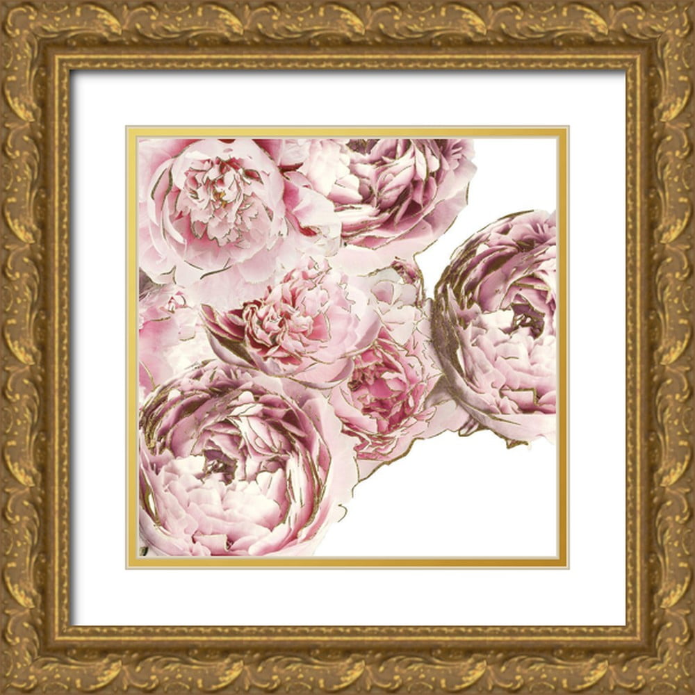 Sommers, Mindy 15x15 Gold Ornate Wood Framed with Double Matting Museum Art Print Titled - Pink ...