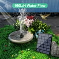 TSV Bird Bath Solar Fountain Pump, Outdoor Solar Water Pump with 6 ...
