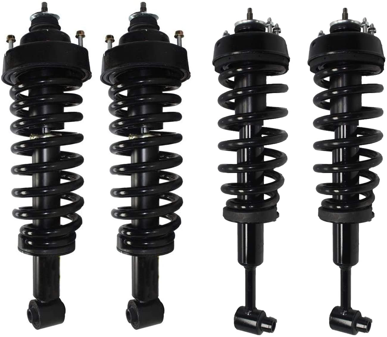 4pc Front And Rear Strut And Coil Spring Assemblies For 2004 2005 Ford