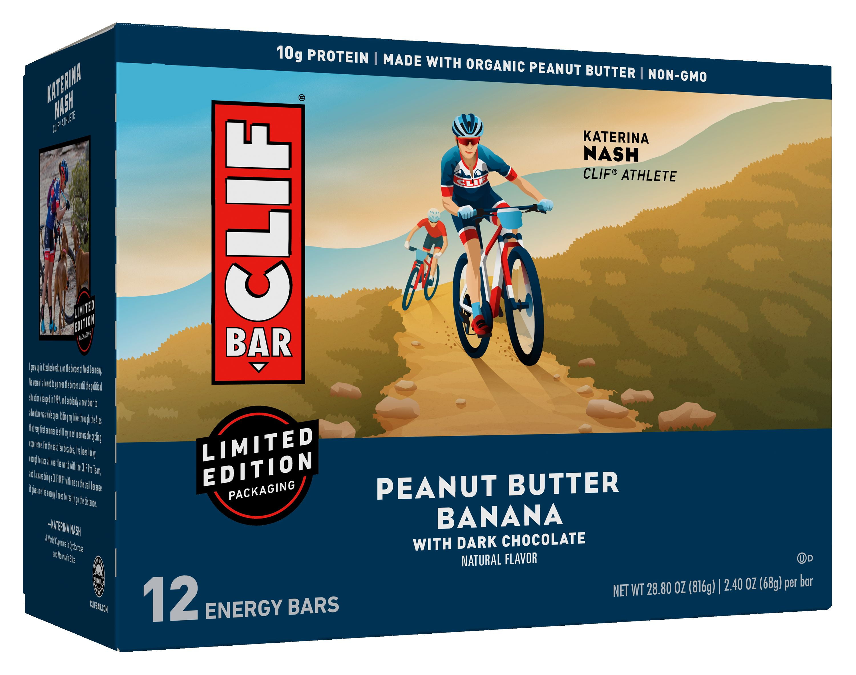CLIF Bar Peanut Butter Banana with Dark Chocolate Energy Bars - 6ct – BrickSeek
