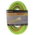 Coleman Cable 12/3 Neon Outdoor Extension Cord, Green/Red, 100-Feet ...