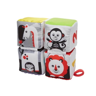 Fisher-Price Tissue Fun Activity Cube Baby Sensory Crinkle Toys for ...