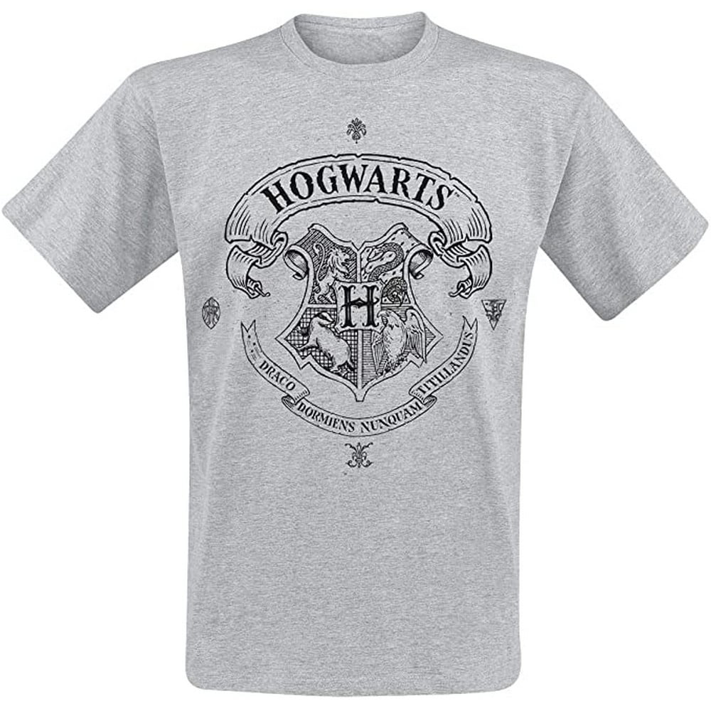 Harry Potter Mens/Womens Hogwarts One Colour Design T-shirt | Walmart ...