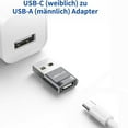 2-Pack USB-C Female to USB-A Male Adapter, Fast Charging Cable ...