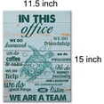 ladea Inspirational Teamwork Quote Print Canvas Teal Sea Turtle Office ...