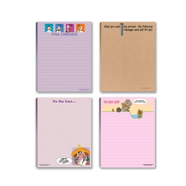 Cute Notepads - 4 Assorted Note Pads - Sweet with a Touch of Humor ...