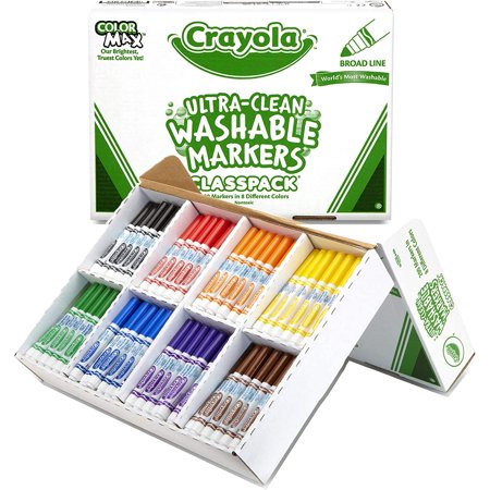 Crayola Classpack Markers -Conical Marker Point Type -Assorted Ink -200 ...
