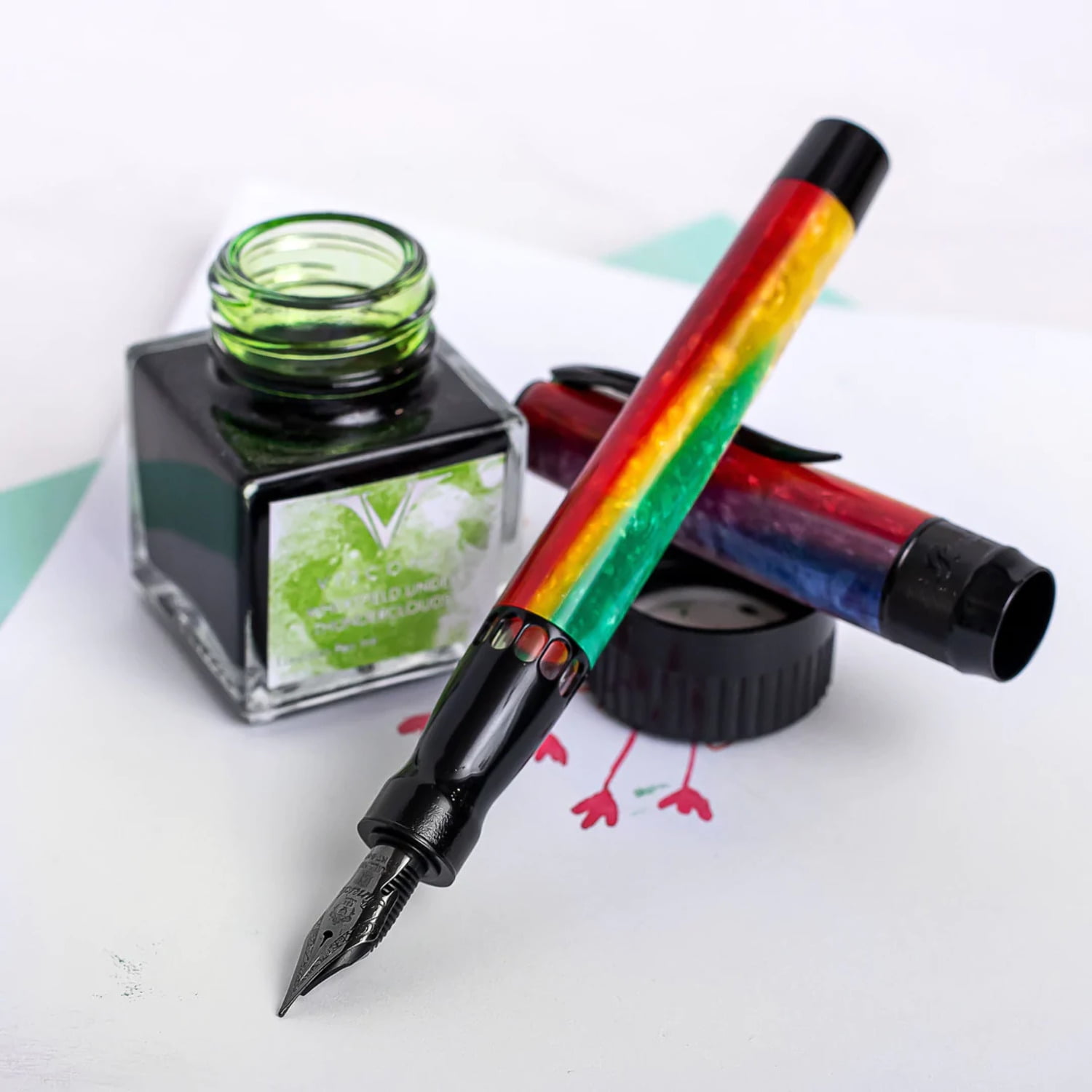 Pineider Arco Rainbow Fountain Pen - Walmart.com