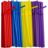Comfy Package 10” Disposable Straws Drinking Plastic Straw Bulk Pack ...