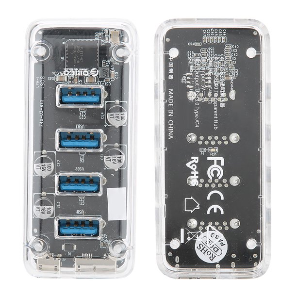 PC Desktop Hub, PC Hub 5Gbps Dual Power Supply Port Fast Transmission ...