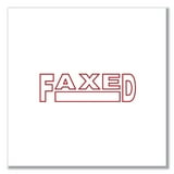 Universal Message Stamp, FAXED, Pre-Inked One-Color, Red -UNV10054 ...