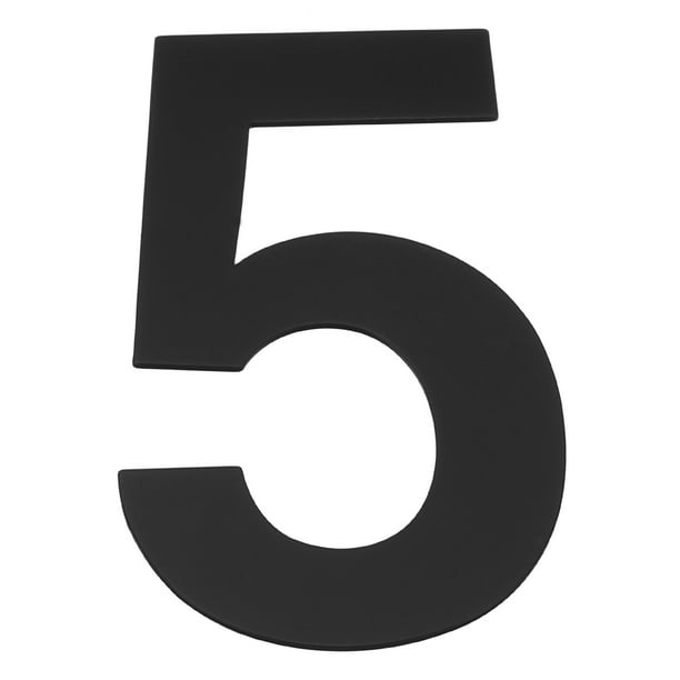Uxcell 5 House Numbers Self-Adhesive for Outside Stick On 3.5" x 2", 1 ...