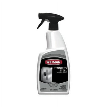 Weiman Stainless Steel Cleaner and Polish 22 Fl oz with Microfiber ...