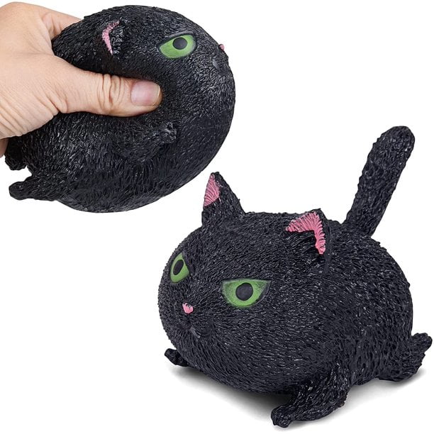 Decompress and Squeeze Angry Cat, Stress Relief Angry Cat Toy Funny Cat ...