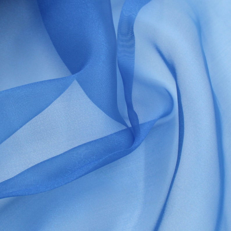 Blue Organza Fabric
