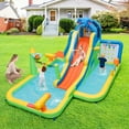 Topbuy Giant Inflatable Big Blow-up Backyard Water Slide 9-in-1 for ...