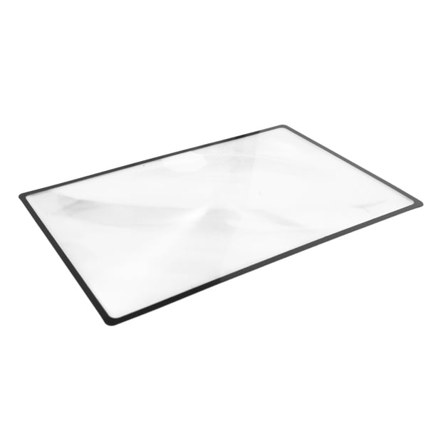 Qtmnekly Reading support sheet Magnifier Magnifying glass 3-zoom Black ...