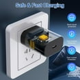 Typpkmm Type C Charger with USB C Fast Charger with 25W Type C Black ...