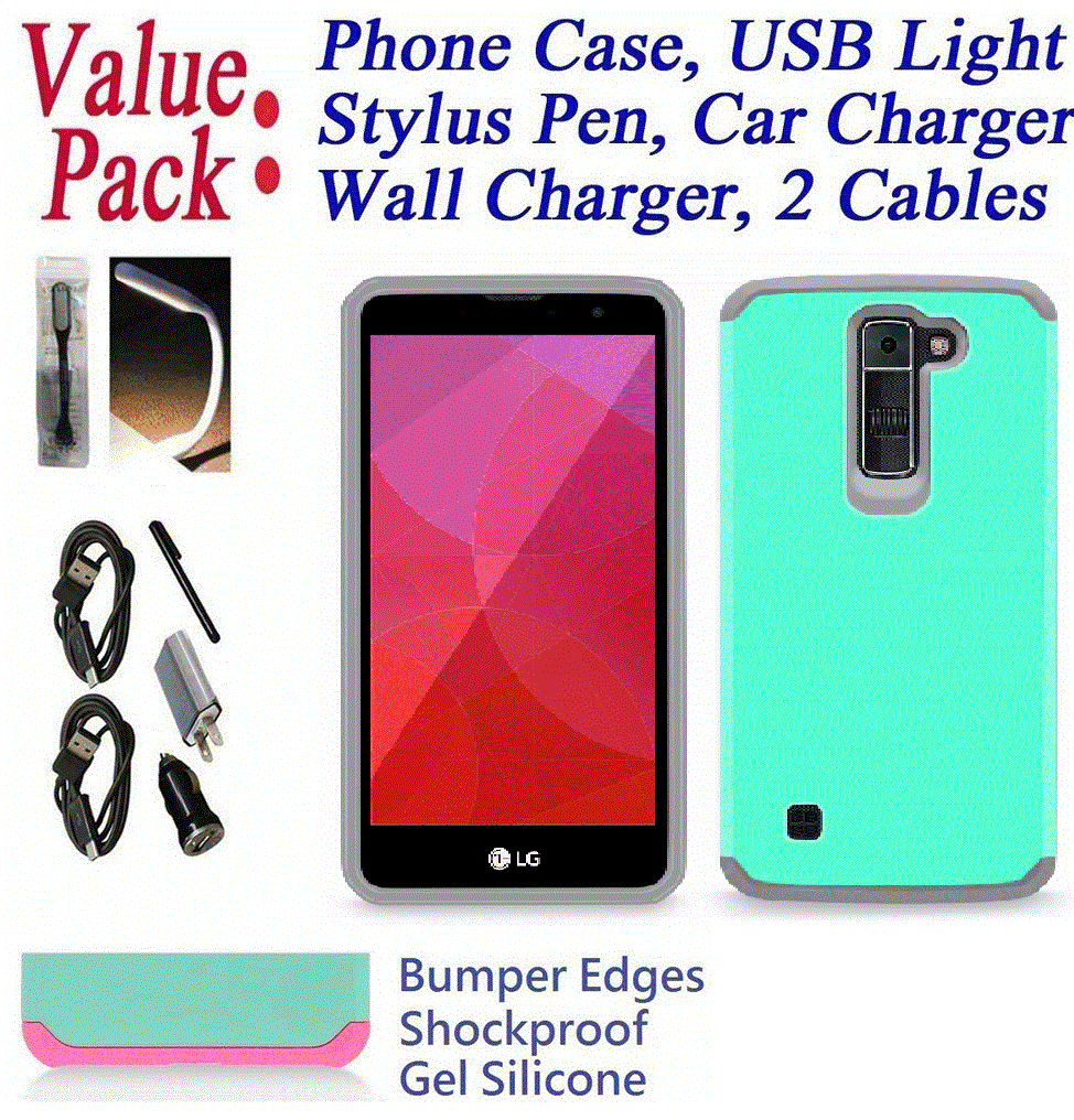 Value Pack Cables Chargers + for 5.7" LG Stylo 2 / 2 V / 2 PLUS Case ...