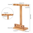 1 Set Bamboo Cable Cord Display Stands Cable Management Organizer with ...