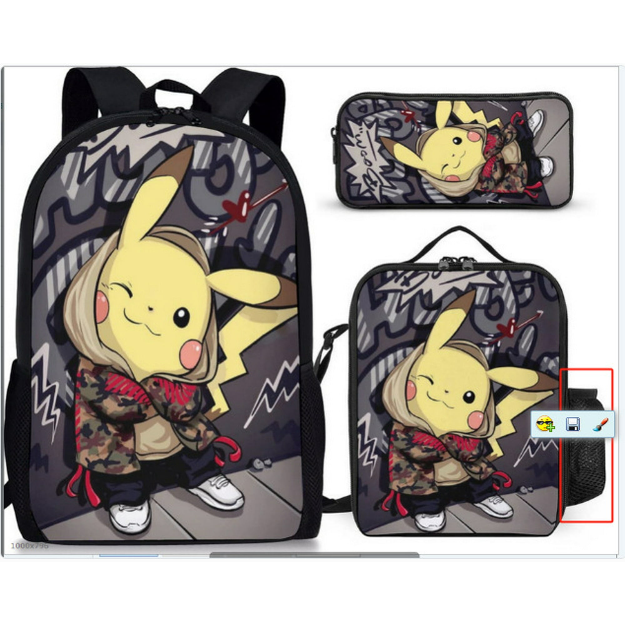 Click here for Bomveson Cartoon Backpack Pocket Monsters Pokémon... prices