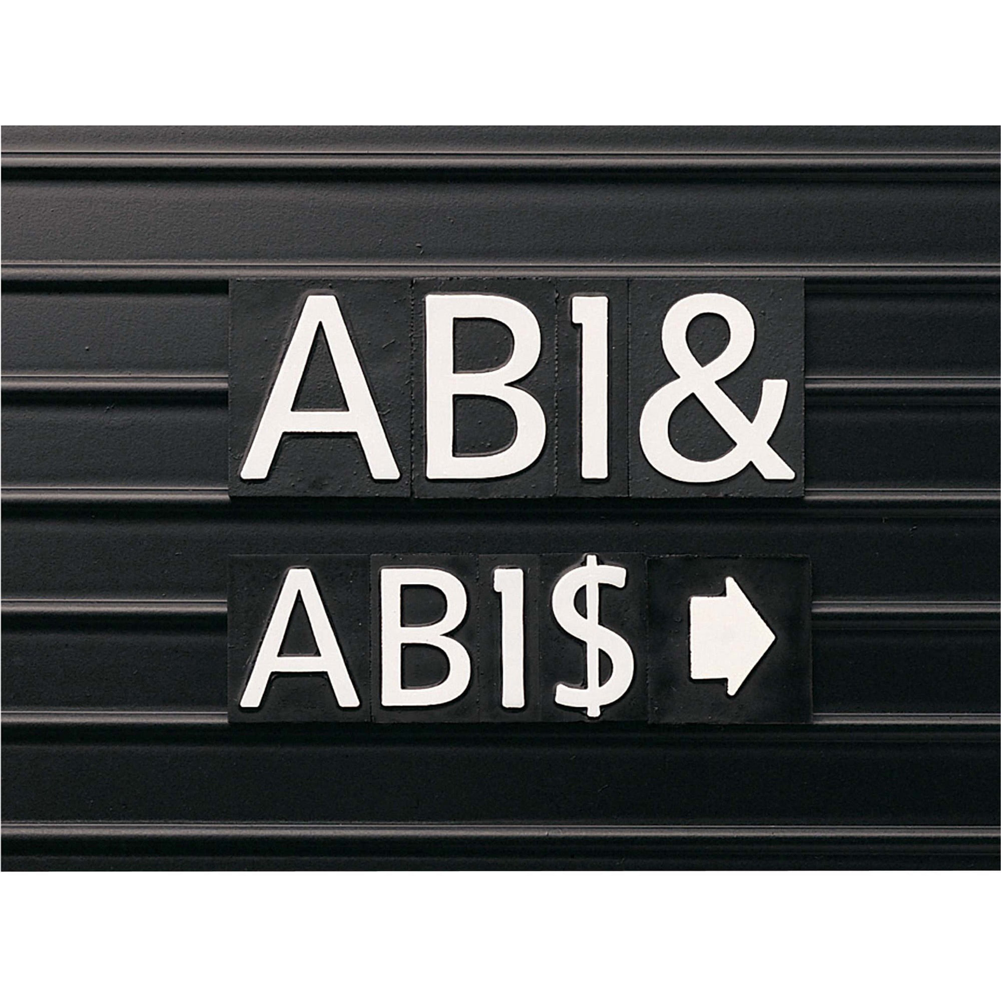 Quartet QRTM34 Message Center Magnetic Letters 128 Set White quartet-qrtm34-message-center-magnetic-letters-128-set-white