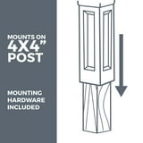 Step2 MailMaster Hudson Mailbox | Black Mailbox with Newspaper Holder ...