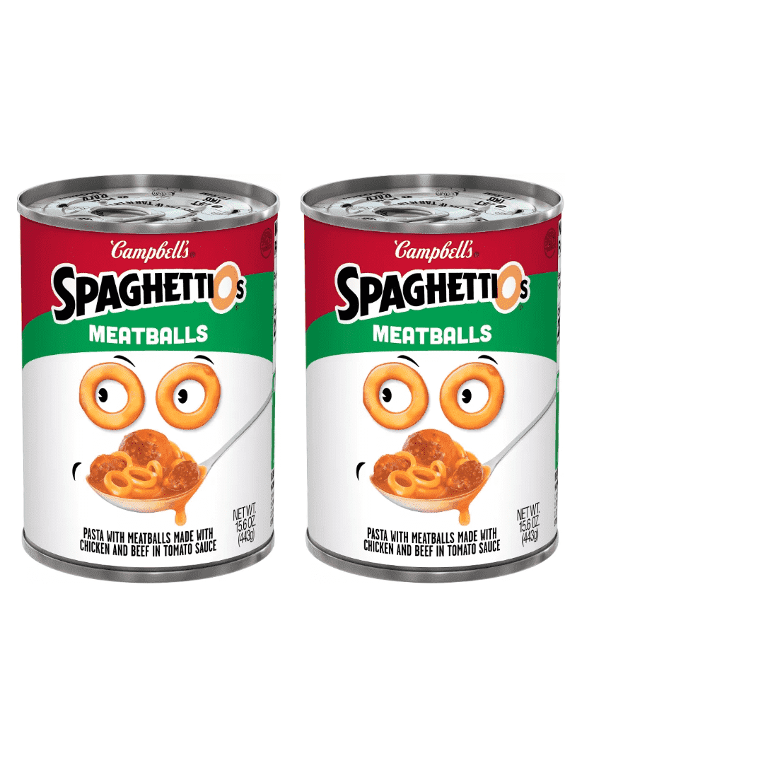 Campbells Spaghettios With Meatballs 4 Pack) SpaghettiOs Canned Pasta