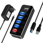 onn. AC Powered USB 3.0 Hub with 4 USB Ports - Walmart.com