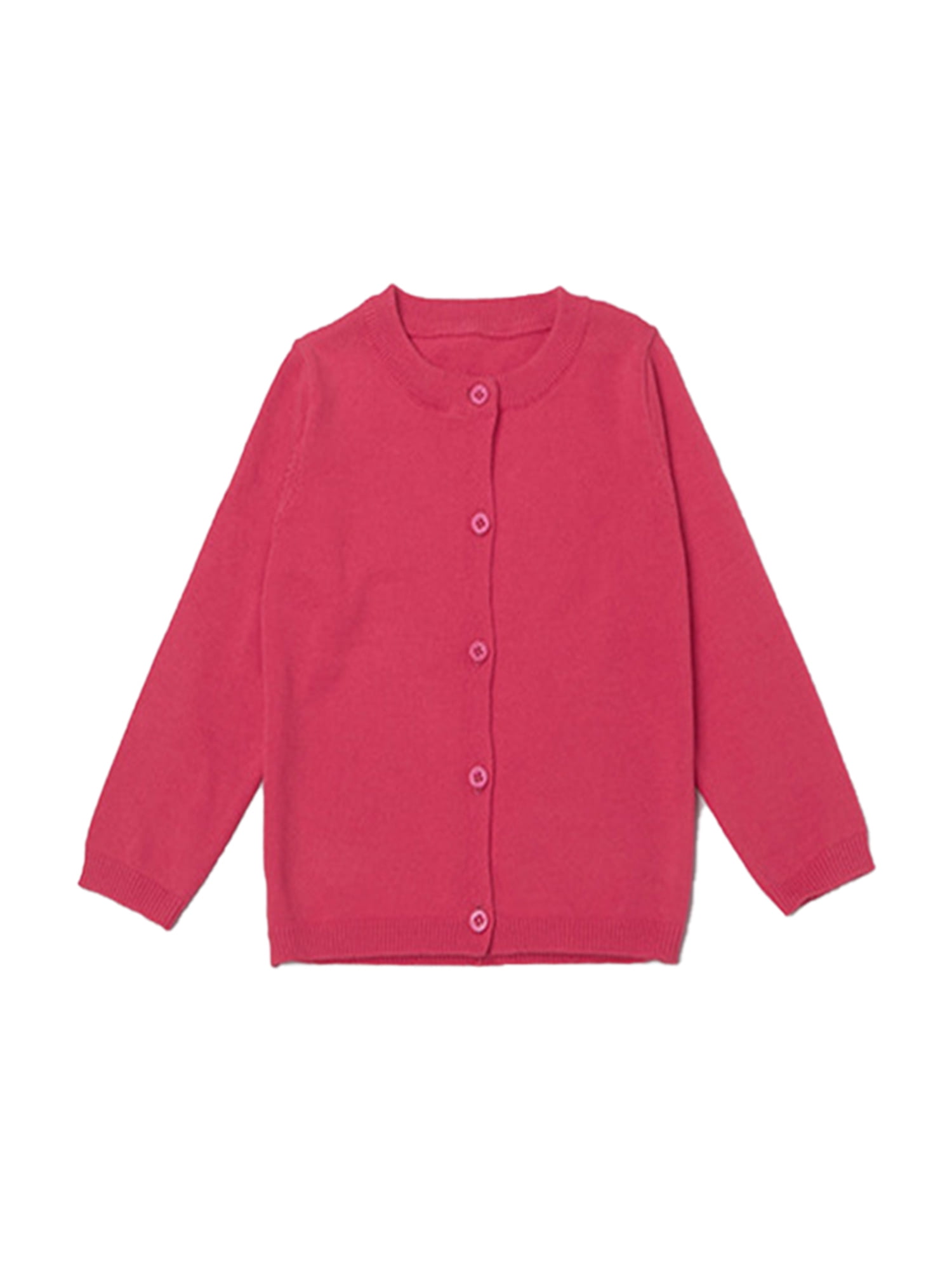 Grianlook Girls Knit Sweaters Buttons Cardigan Sweater Crew Neck ...