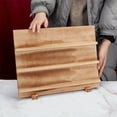3-Tier Wooden Slant Back Jewelry Display Card Stands Rectangle Jewelry ...