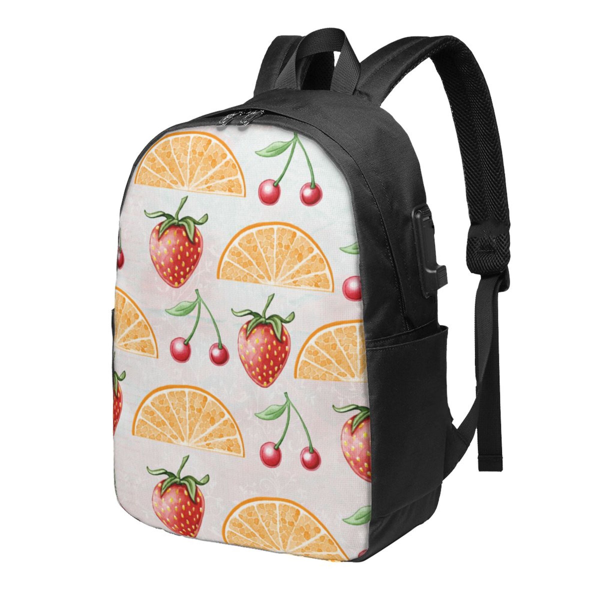 YFYANG 17" Laptop Backpack, Fruit Pattern Fashion Travel Work Backpack ...