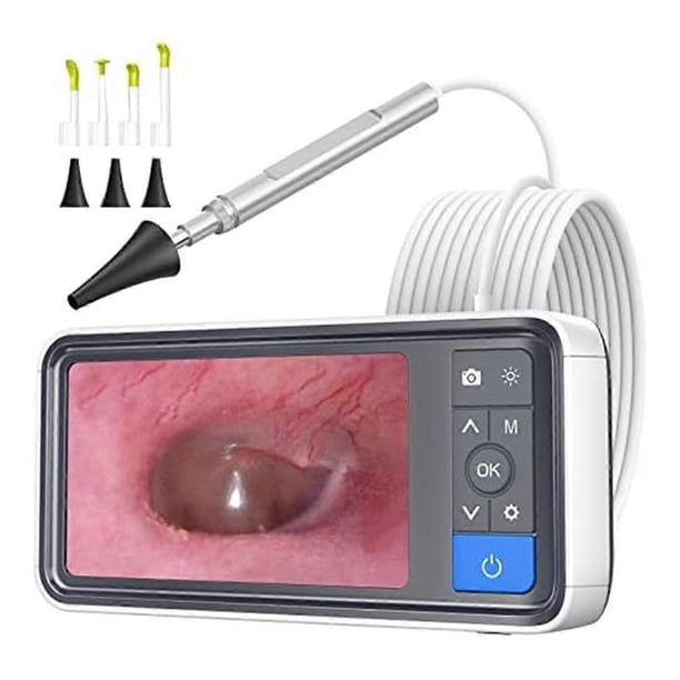 Otoscope Ear Camera with 4.5 Inch Screen, Smart , Visual Ear Spoon with ...