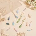 14 Pcs 7 Colors Natural Quartz Wire Wrapped Charms Raw Natural Stone ...