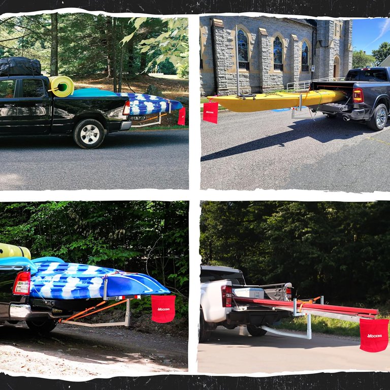 Truck Bed Extender 750Lb - Hitch-Mounted Cargo Carrier For Ladders ...