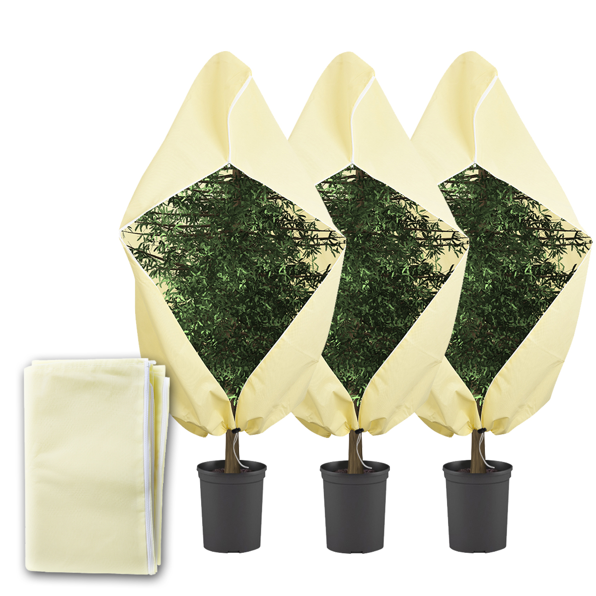 Rosnek Outdoor Plant Cover 3 Sizes, Plant Frost Protection Covers ...