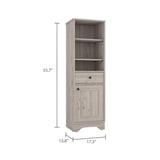 Depot E-Shop Norwalk Linen Cabinet With Drawer, Cabinet, 2 Inner ...
