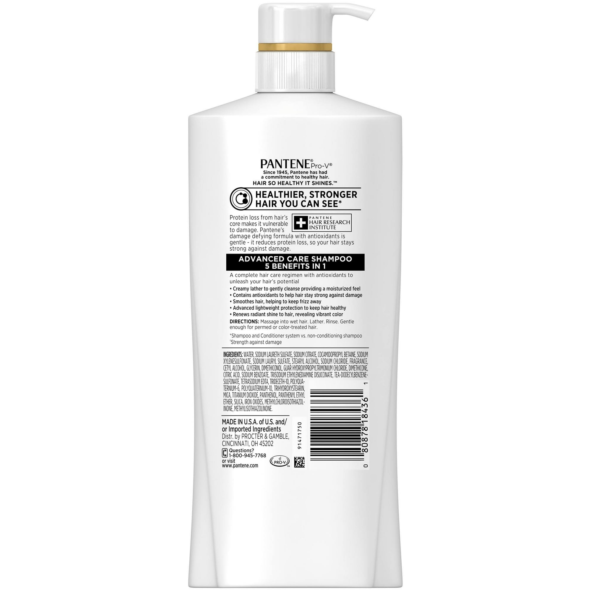 Pantene Shampoo Bottle Black