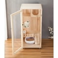 Laifu Small Wooden Cat House, Luxurious Multifunctional Cat House ...