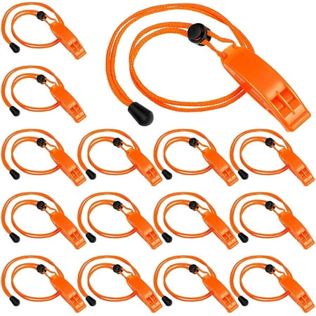 20 Pieces Whistles Emergency Survival Whistles Safety Loud Whistles ...