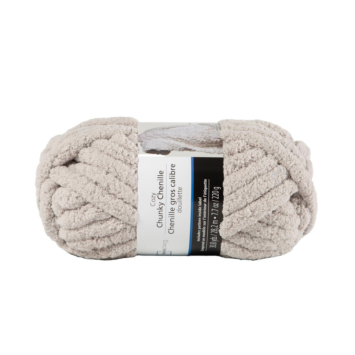 Click here for Mainstays Light Grey Chunky Chenille Yarn prices
