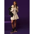 Scoop Women's Faux Suede Oversized Moto Jacket with Faux Fur Lining - Walmart.com