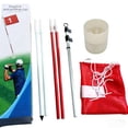 6ft Golf Flagstick Portable 5-Section Design Plastic Pin with ...