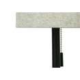 Contemporary Set of 2 17" Black Metal Table Lamps with USB Port & Beige ...