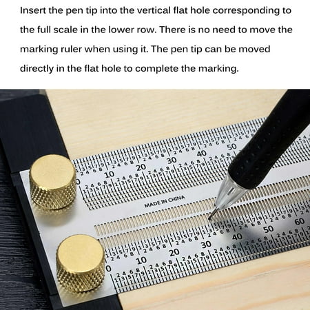Mark Line Rulers Rustproof Long-lasting High Precision Scribing Gauge ...