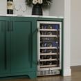 "Edgestar 15"" Wide 23 Bottle Dual Zone Wine Cooler with Glass Door ...