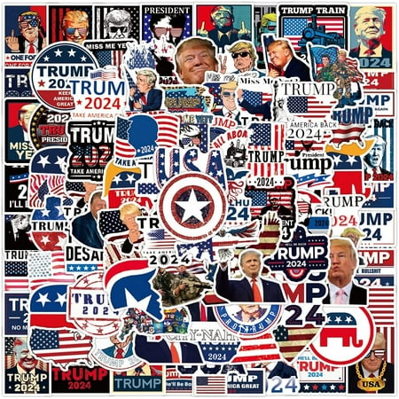 Trump Stickers 50PCS 2024 Trump Stickers and Decals,Won stickers,Vinyl ...