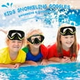 Kids Swim goggles,Diving Snorkel Mask with Nose Cover,Anti-fog Swimming ...