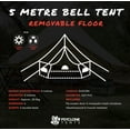 Psyclone Tents Removable Floor 4 Windows 5m/16.4ft Luxury Outdoor All ...