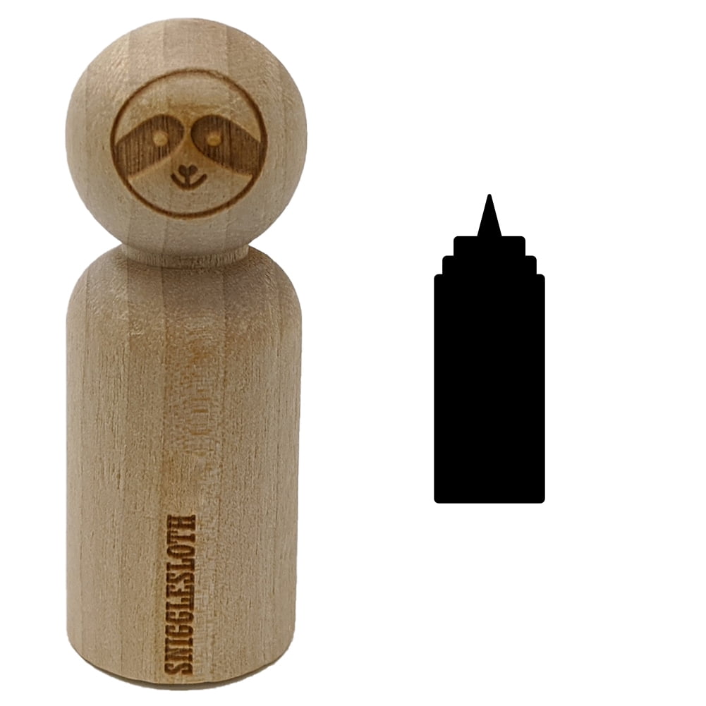 Ketchup Mustard Condiment Bottle BBQ Solid Rubber Stamp for ...